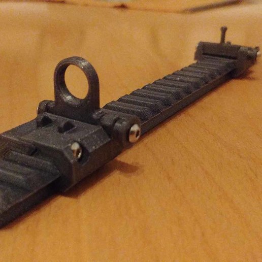 Download 3D printing files NERF Picatinny rail sights ・ Cults