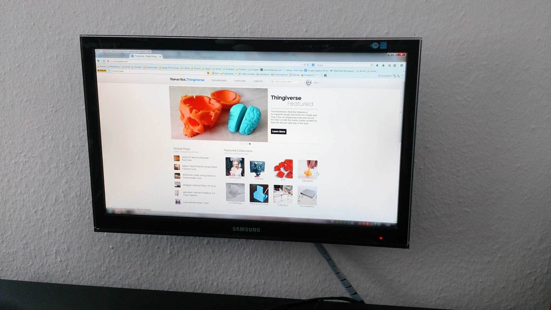 Free STL file Monitor Screen Holder - adjustable 🏢・Template to download ...