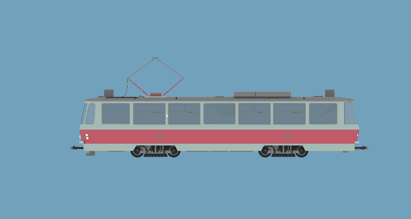 STL file Tram (tramway) Tatra・3D printable model to download・Cults