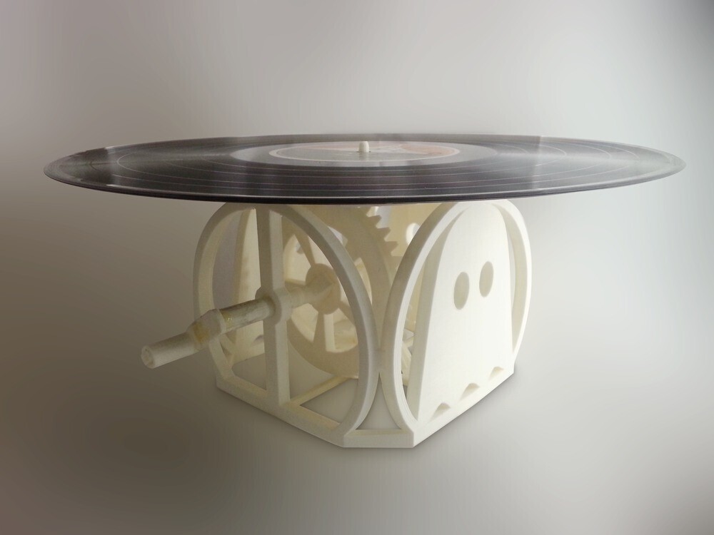 Free STL file Hand Cranked Vinyl Player ・3D print design to download・Cults