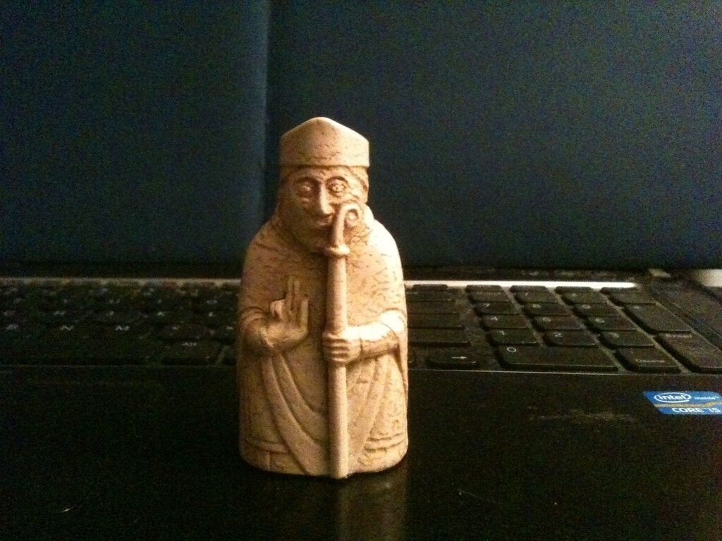 Free STL file Lewis Chessmen - Bishop ♟️・Object to download and to 3D ...
