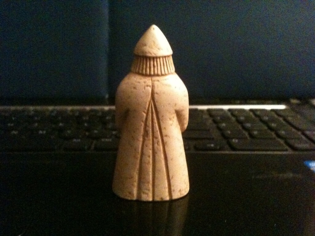 Free STL file Lewis Chessmen - Berserker (rook)・3D printer design to ...