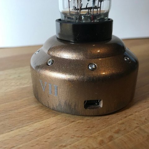 Download free 3D printing templates Steampunk Vacuum Tube Display (USB ...