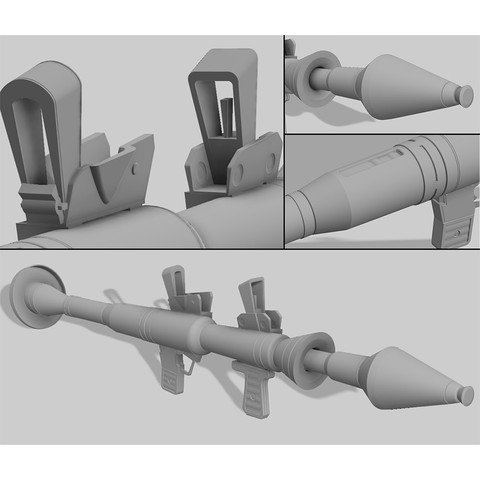 Download 3D printing templates Fortnite - Rocket Launcher ・ Cults