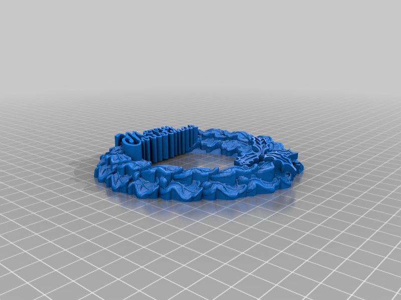 Free STL file xmas wreath・3D printing template to download・Cults