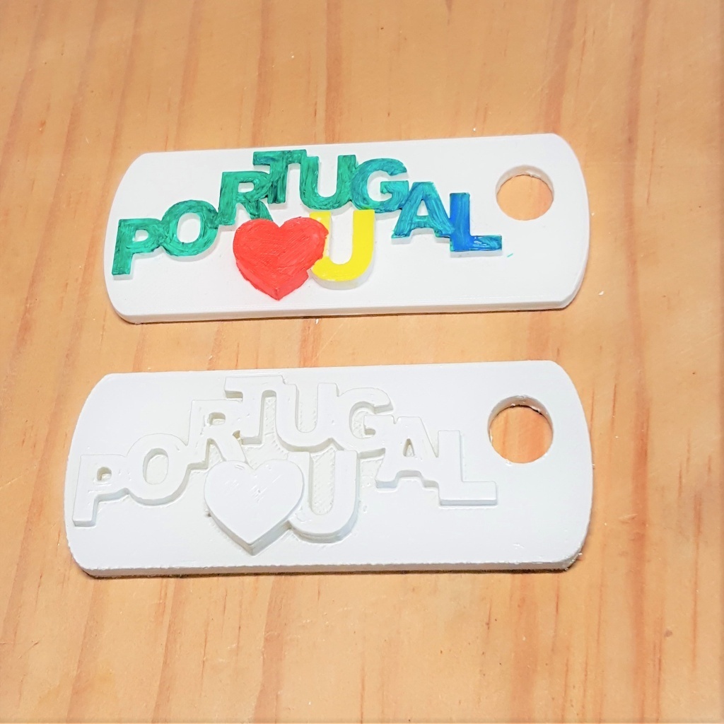 Free STL file PORTUGAL LOVES YOU・Object to download and to 3D print・Cults