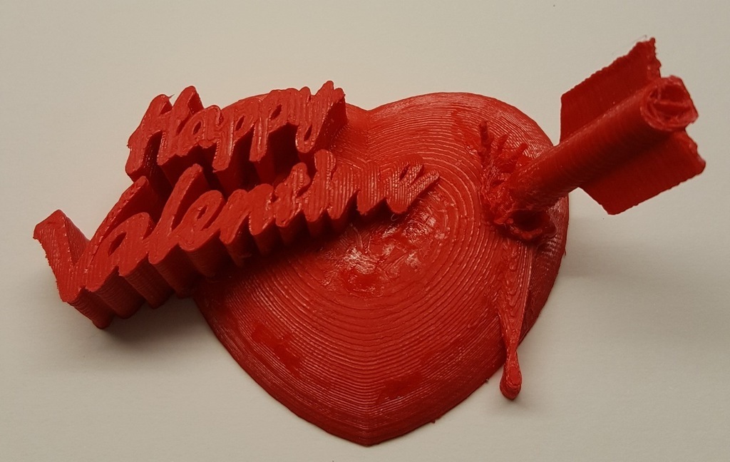 Free STL file Happy Valentine・3D print model to download・Cults
