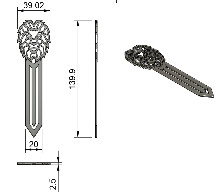 Free STL file Bookmark・3D print design to download・Cults