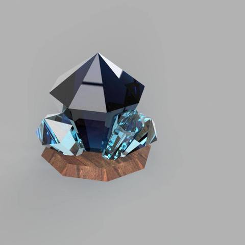 Download free STL file Art Crystal Lamp (prototype) • 3D printable ...