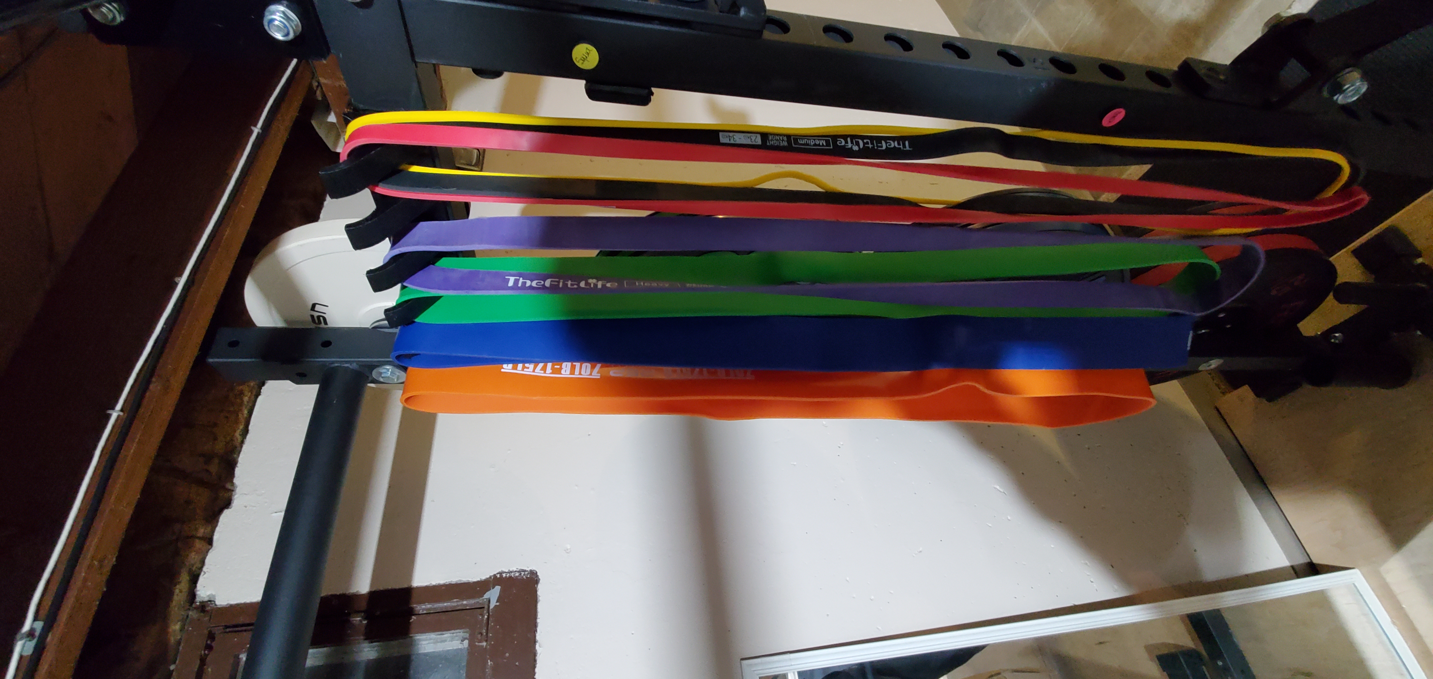 3D file multi resistance band storage for power racks・3D printing ...