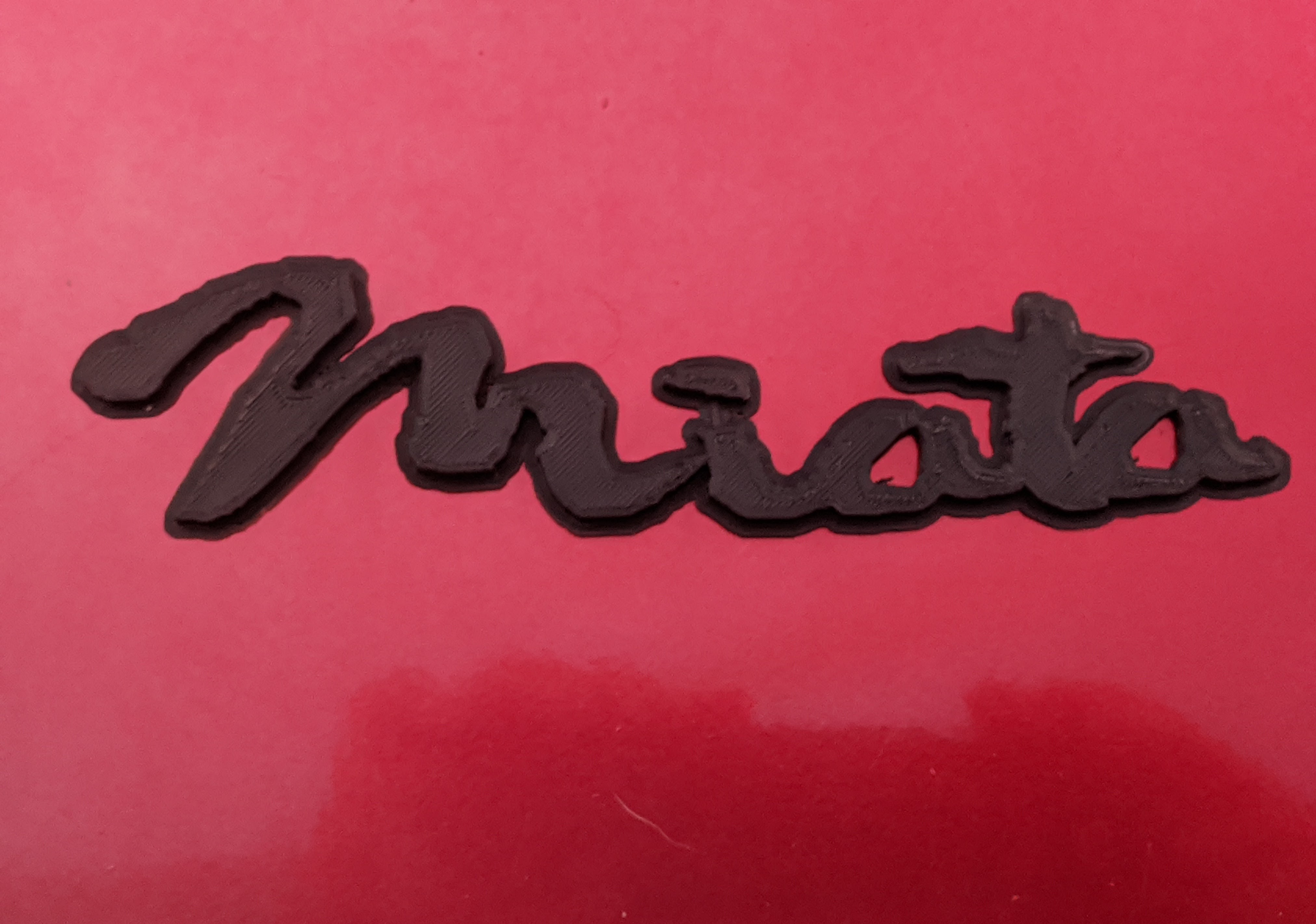 STL file Mazda Miata Roadster Ink style badges emblems・3D printable ...
