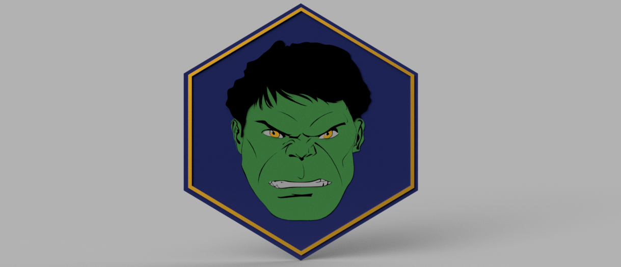 Free STL file HULK PLATE・3D printable model to download・Cults