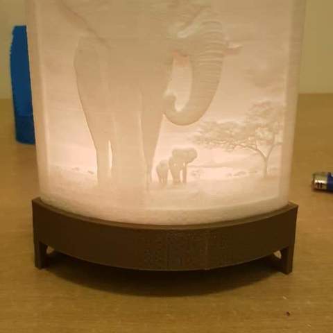 Download 3D printing designs lithophane wall mount ・ Cults