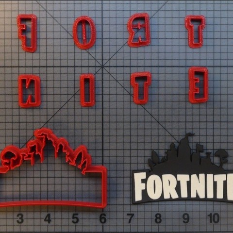 Download 3D printer designs Fortnite logo cookie cutter ・ Cults