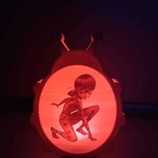 Download STL file Lithophanie Ladybug Miraculous • 3D printing object ...