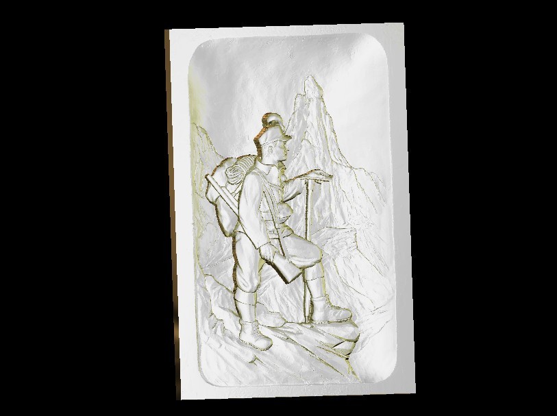 Free STL file Climbing mountain adventurer vintage everest 🧗・Object to ...