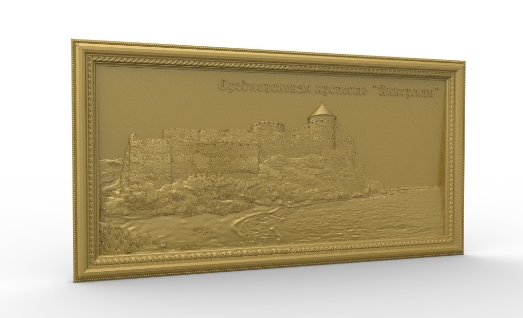 Free STL file Fortress castle frame art・3D printing design to download ...