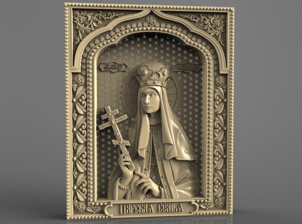 Free STL file Religious frame cnc art router icon・3D printer model to ...