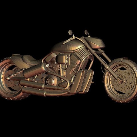 Download free STL file harley davidson motorcycle biker ・ Cults