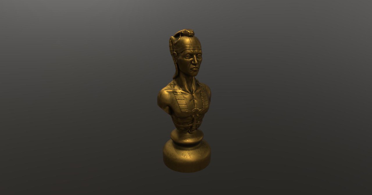 Free STL file pawn warrior bust god・3D printer design to download・Cults