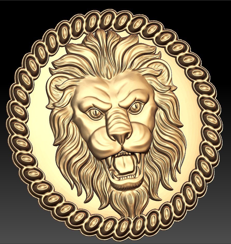 Free STL file Lion face cnc art・Object to download and to 3D print・Cults