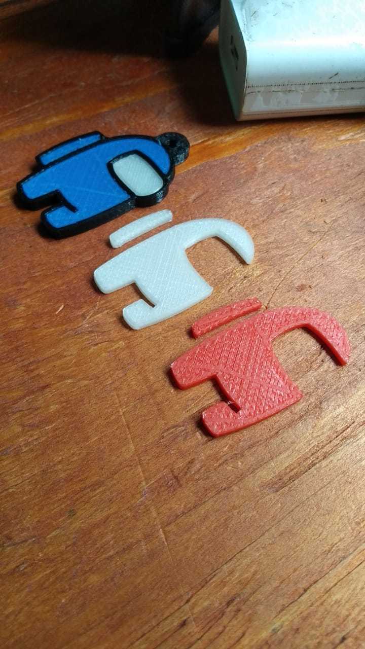 STL file among us keychain・3D printable model to download・Cults