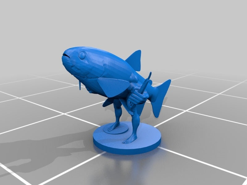 Free STL file Trout man・3D printable object to download・Cults