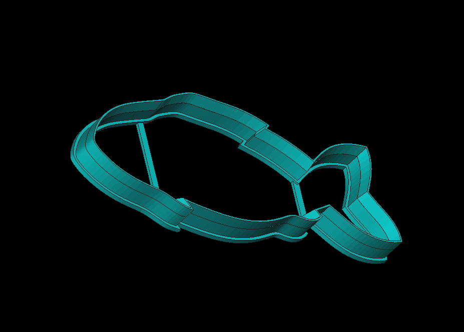 STL file cookie cutter roach fish・3D printing template to download・Cults