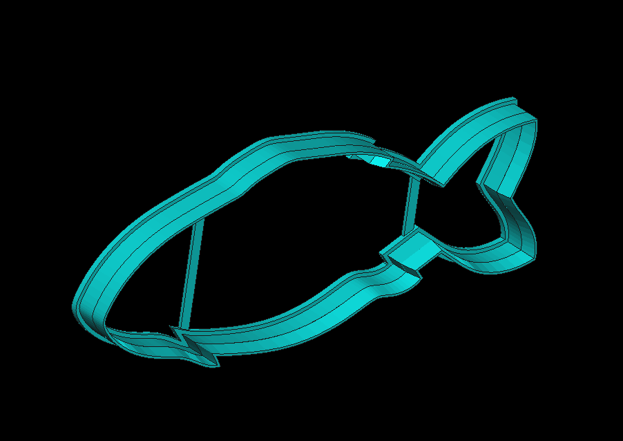 STL file cookie cutter roach fish・3D printing template to download・Cults