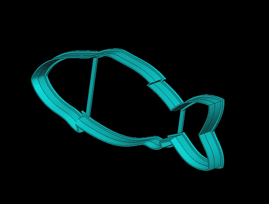 STL file cookie cutter roach fish・3D printing template to download・Cults