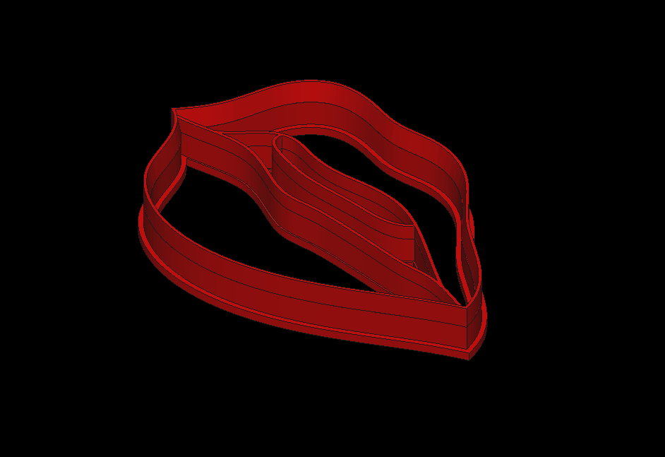 STL file cookie cutter lips set 🍪・3D printable model to download・Cults