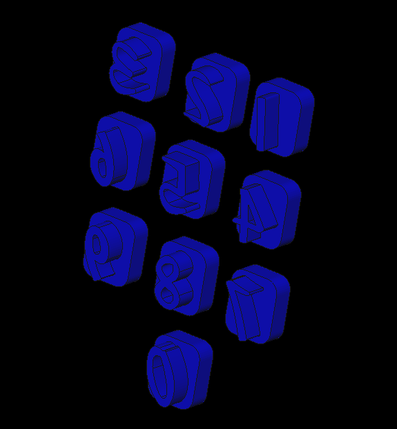 STL file Number stamp・3D printing design to download・Cults
