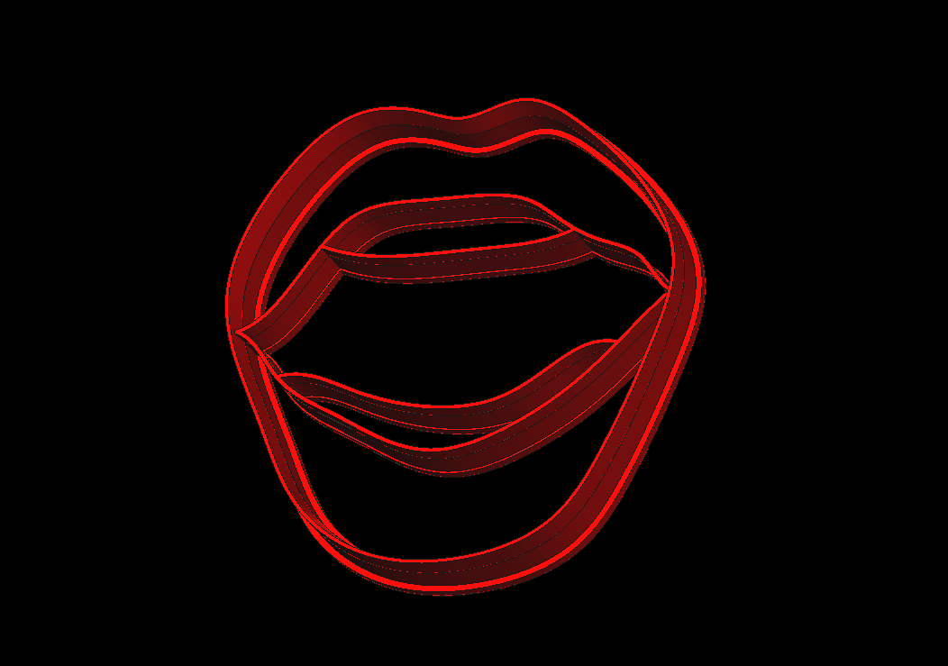 STL file cookie cutter lips set 🍪・3D printable model to download・Cults