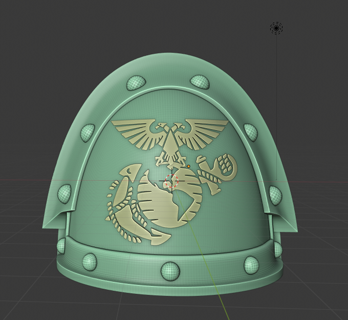Free STL file Custom Armed Forces Aquila Shoulderpad・3D printable model ...