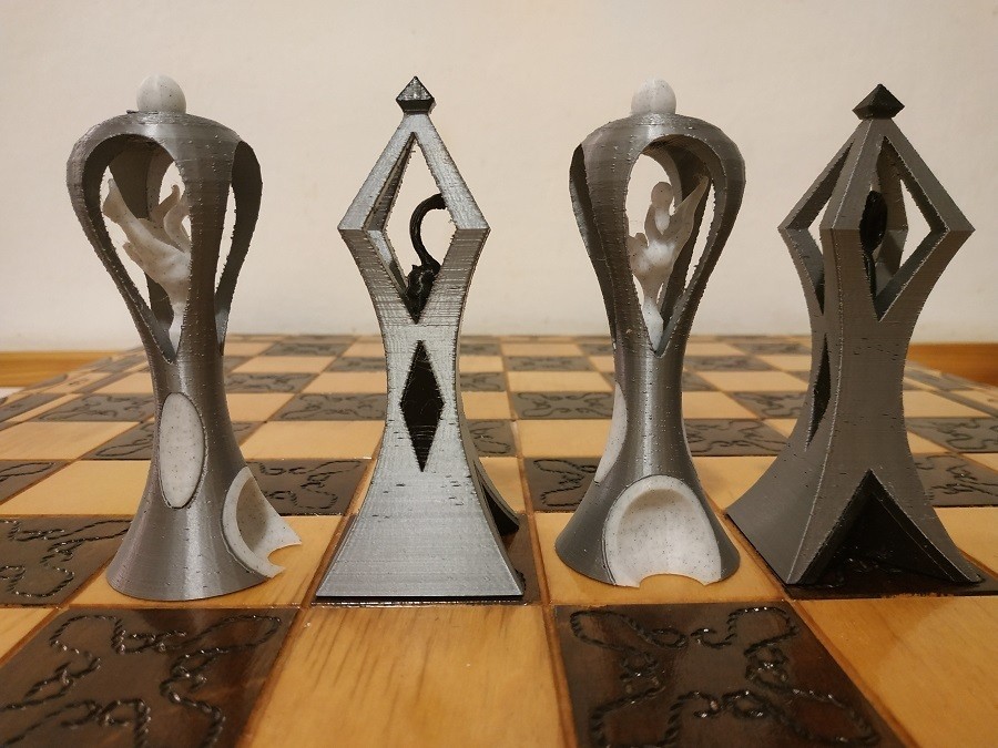 Download STL file Fantasy Style Chess • 3D printer model ・ Cults