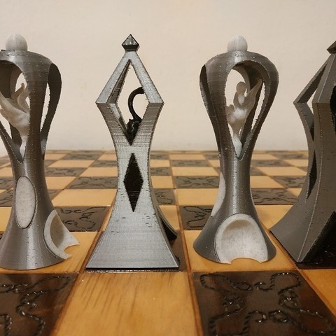 Download STL file Fantasy Style Chess • 3D printer model ・ Cults