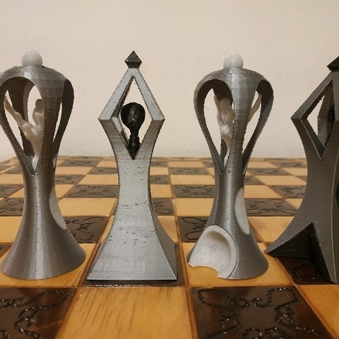 Download STL file Fantasy Style Chess • 3D printer model ・ Cults