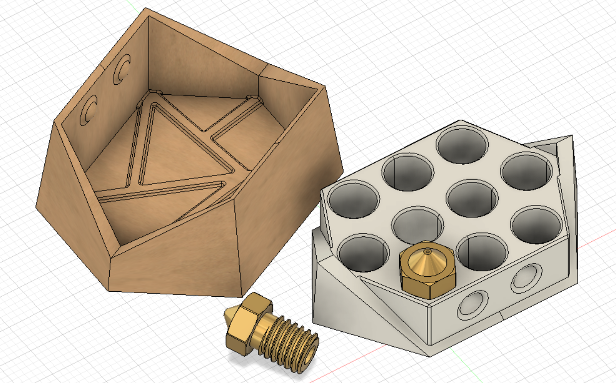 Free STL file Origami-Nozzle-box・3D printing model to download・Cults