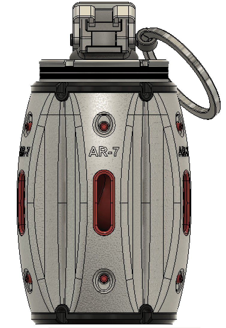 Free STL file Hand Grenade assembly model ・3D print design to download ...