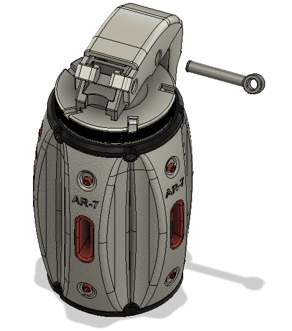 Free STL file Hand Grenade assembly model ・3D print design to download ...