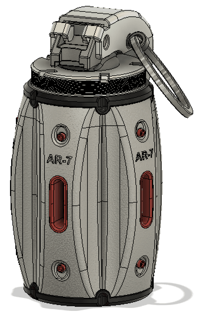 Free STL file Hand Grenade assembly model ・3D print design to download ...