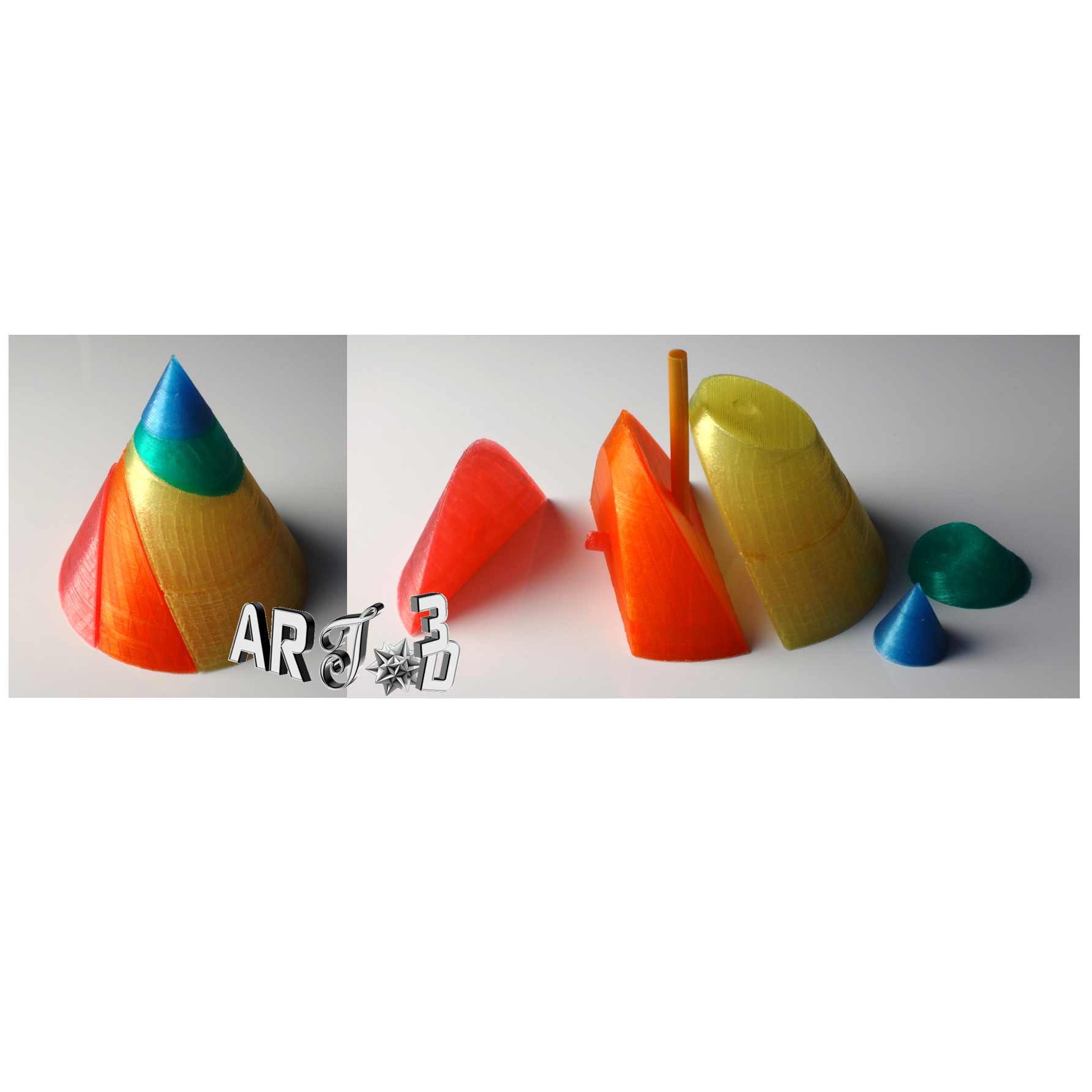 Conic (cone) for pedagogic use by Mathiouze | Download free STL model ...