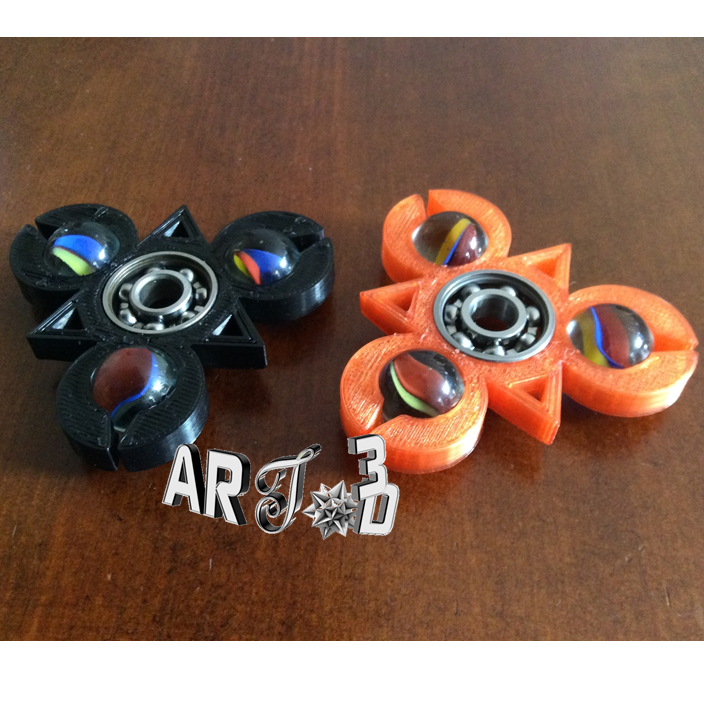 STL file art3d-clb HAND SPINNER geometric 3 ball geometric ・Template to ...