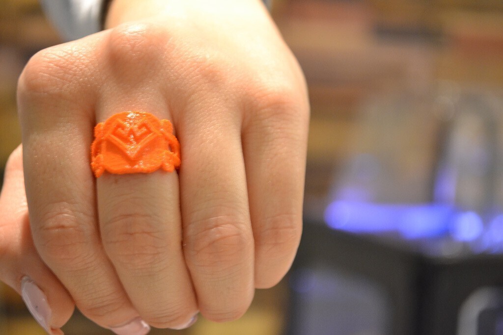 Free STL file Aztec Heart & Soul Ring 💜・3D printer design to download・Cults
