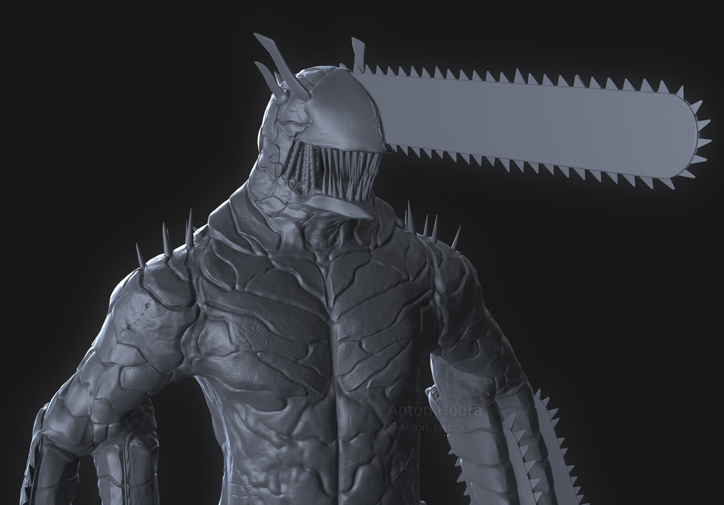 Free STL file Chainsaw Man full demon form (Pose 2) 🪚・3D printable ...