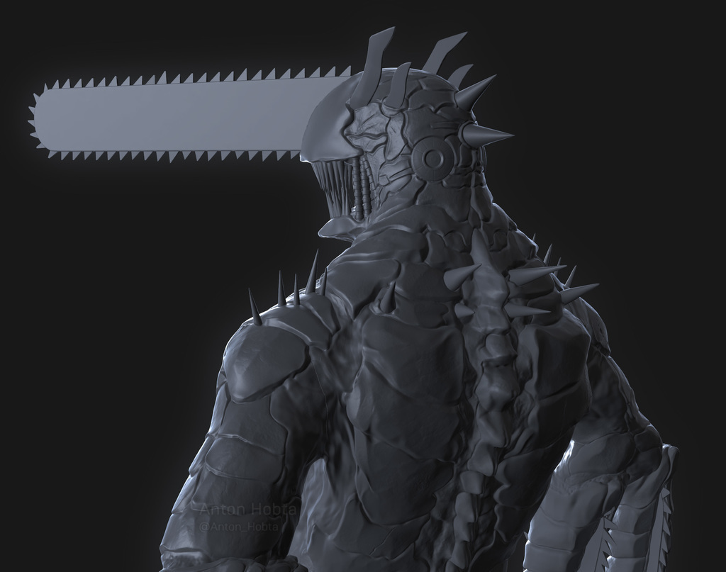 Free STL file Chainsaw Man full demon form (Pose 2) 🪚・3D printable ...