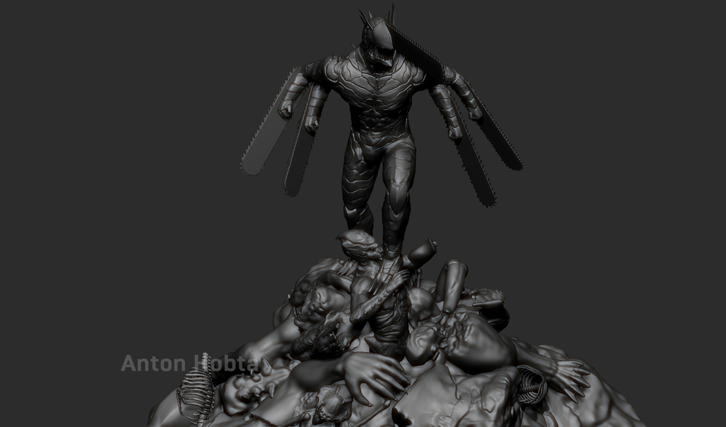 Free STL file Chainsaw Man full demon form・3D printer design to ...