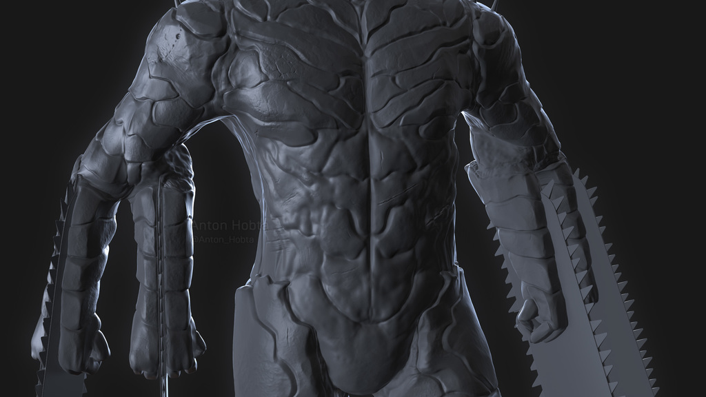 Free STL file Chainsaw Man full demon form (Pose 2) 🪚・3D printable ...