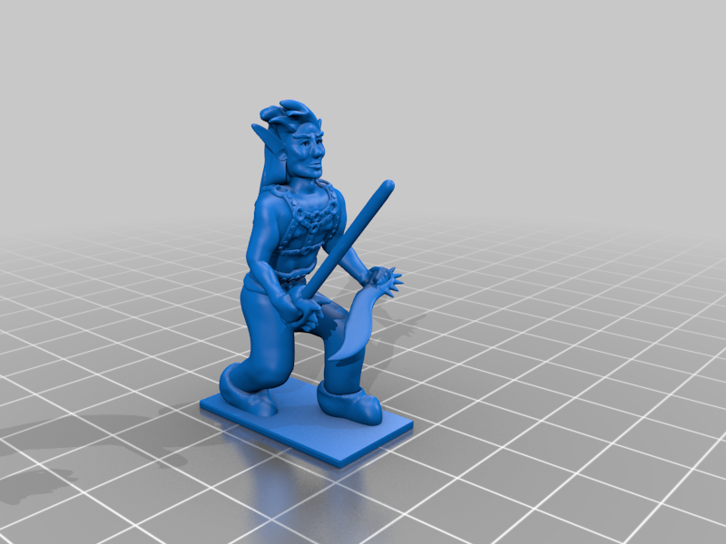 Бесплатный STL файл Eladrin Elf Rogue・3D-печатная модель для загрузки・Cults