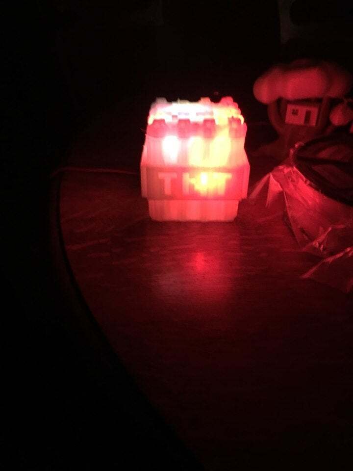 Free STL file Minecraft TNT Nightlight・3D printing model to download・Cults